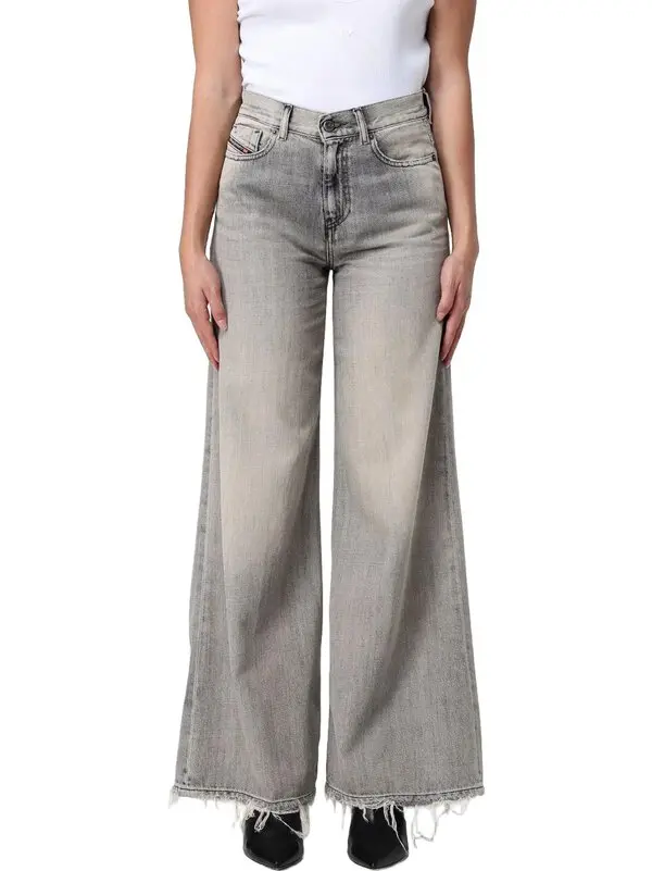 DIESEL Wide Leg Jeans - Grey