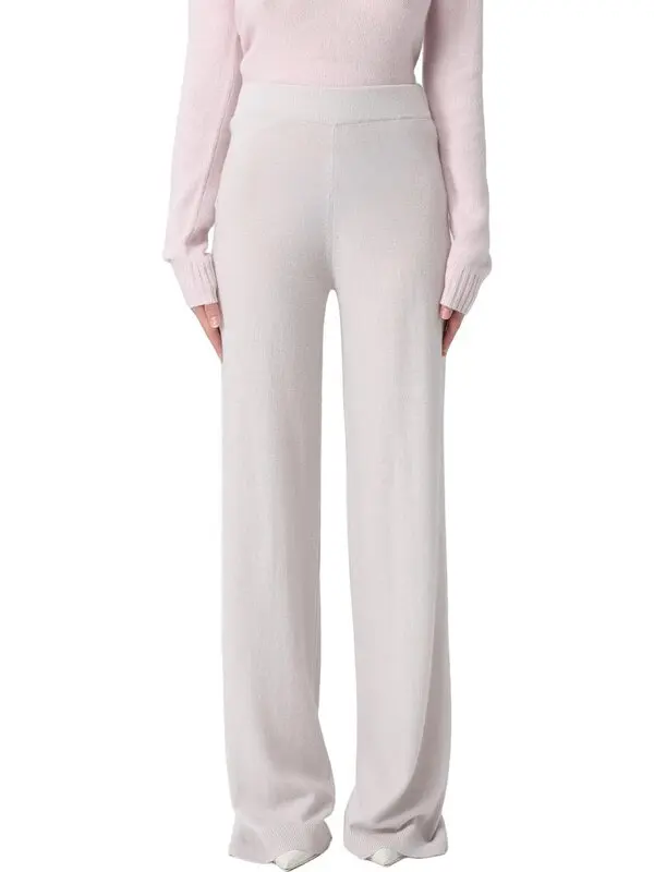 ALLUDE Wide Leg Knit Pants - Grey
