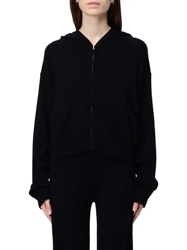 ALLUDE Pullover Sweatshirt - Black