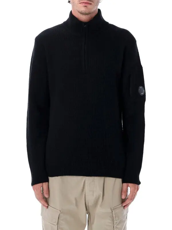 C.P. COMPANY Pullover Sweater - Black