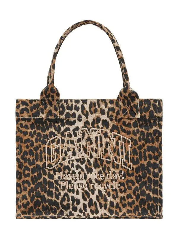 GANNI Printed Tote Bag - Multicolor