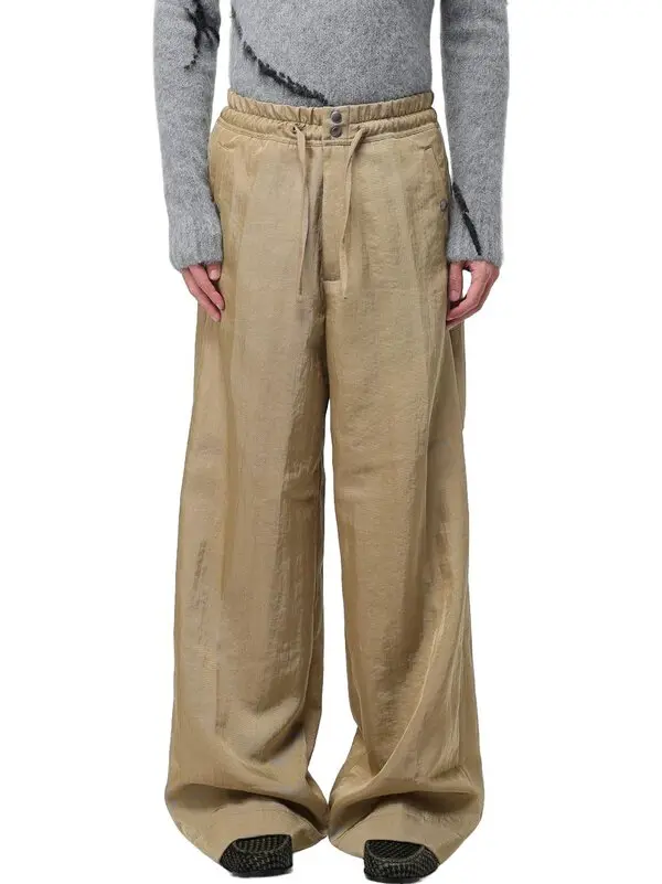 Dries Van Noten Wide Leg Pants - Beige