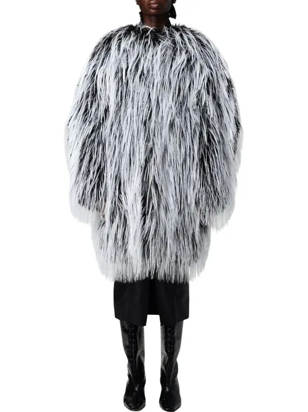 Sportmax Fur Coat - Black