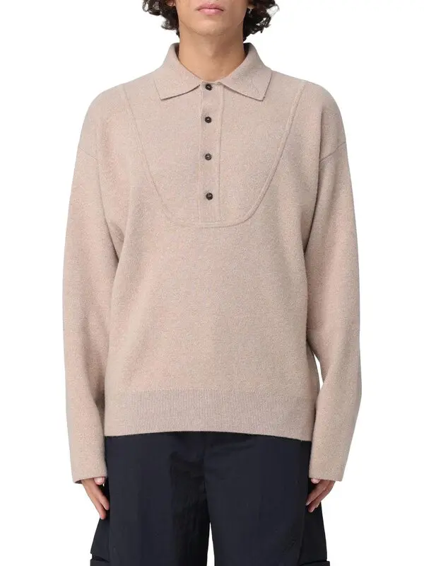 Jacquemus Long Sleeve Polo Shirt - Beige