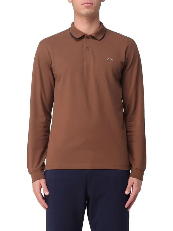 SUN 68 Polo Shirt - Brown