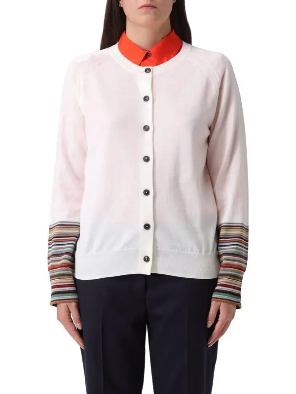 Paul Smith Long Sleeve Sweater - White