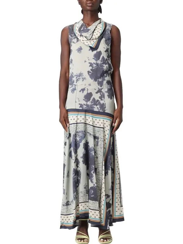 Paul Smith Printed Maxi Dress - Blue