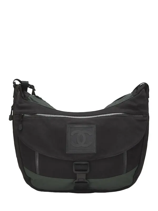 Chanel Canvas Sportline Messenger - Black