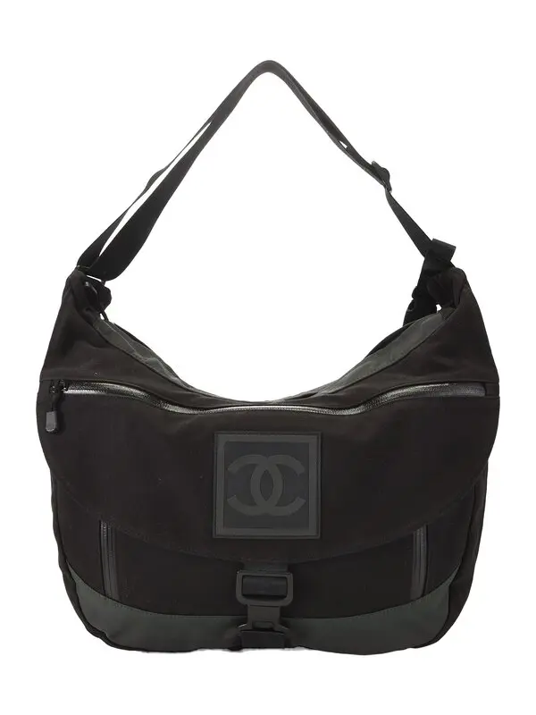 Chanel Canvas Sportline Messenger - Black