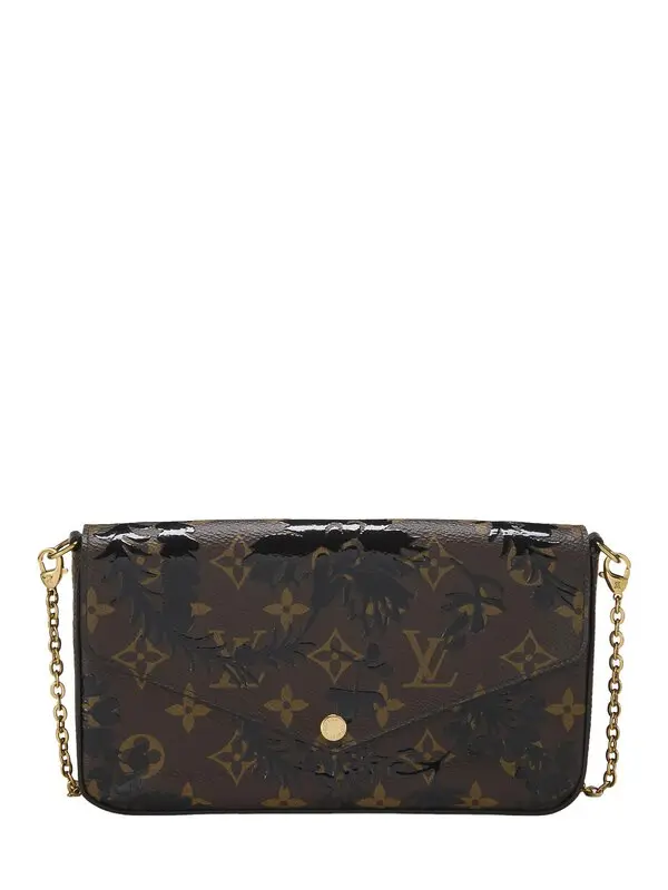 LOUIS VUITTON Monogram Blossom Pochette Felicie - Black