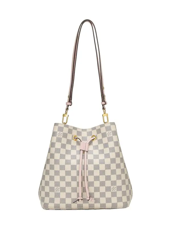 LOUIS VUITTON Damier Azur Neo Noé Bucket Bag - Pink
