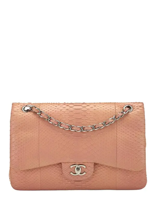 Chanel Classic Double Flap Shoulder Bag - Pink