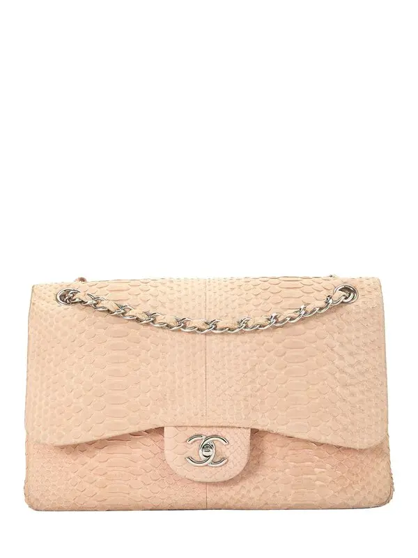 Chanel Classic Double Flap Shoulder Bag - Pink