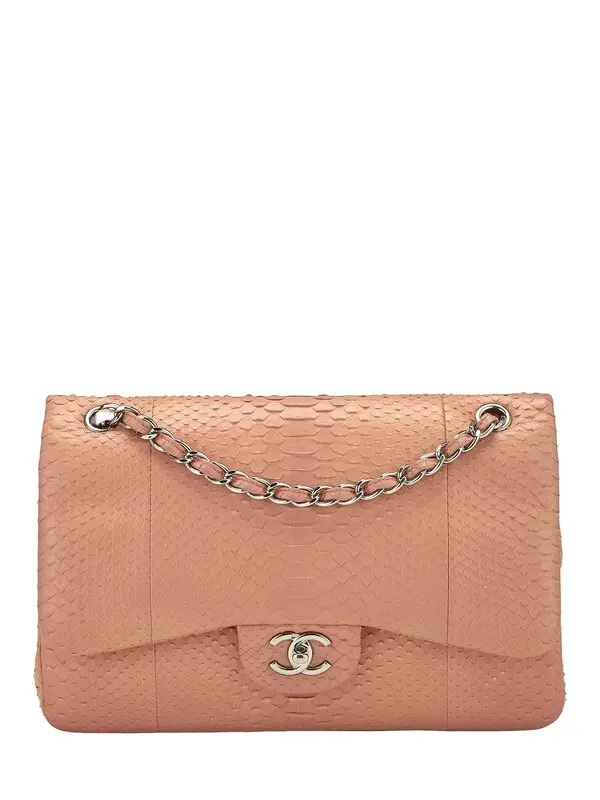 Chanel Classic Double Flap Shoulder Bag - Pink