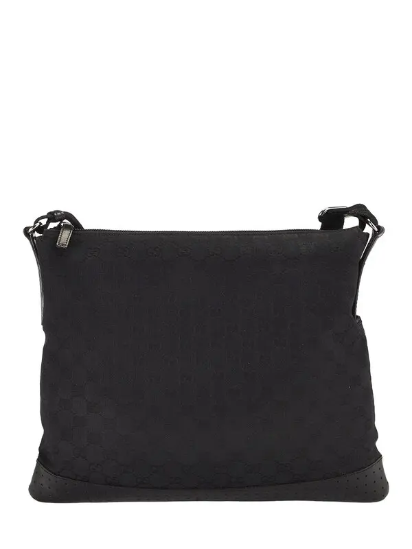 Gucci Gg Canvas Messenger Bag - Black