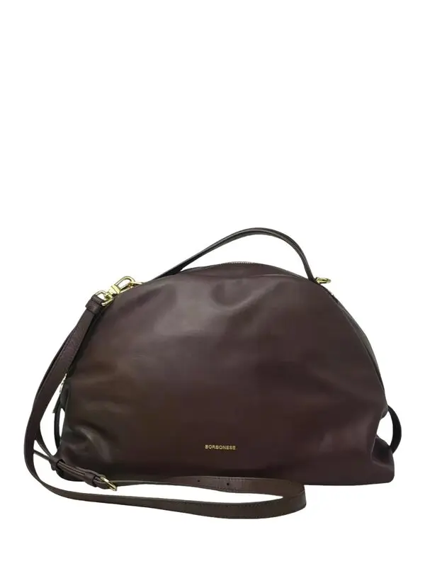 Borbonese Small Bowler Tote Bag - Brown