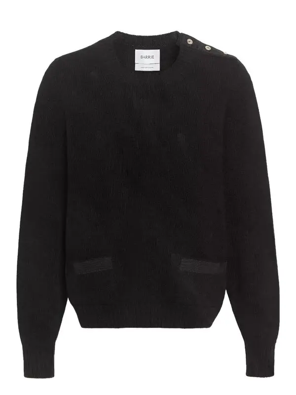 BARRIE Ribbon-detail Sweater - Black