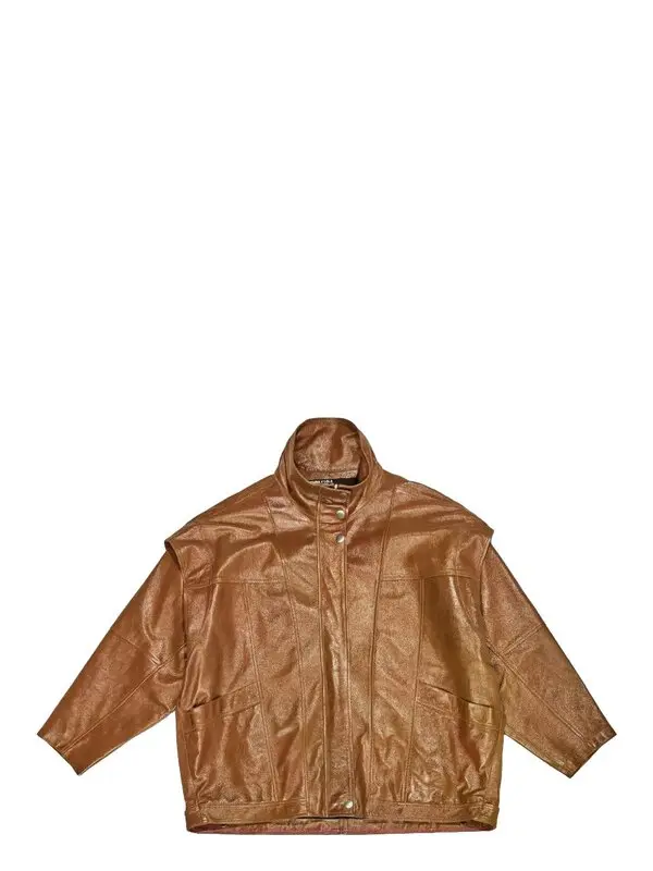 Bimba Y Lola Leather Jacket - Brown