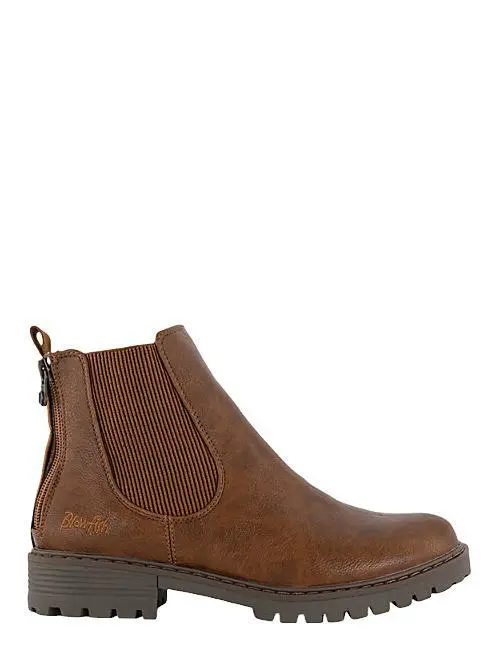 BLOWFISH MALIBU Raffal Faux-leather Chelsea Boots - Whisky