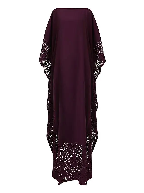 LEEM Laser-cut Kaftan - Purple