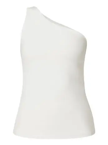 Sweaty Betty Ultimate Studio Asymmetric-neck Stretch-woven Tank - Lily White