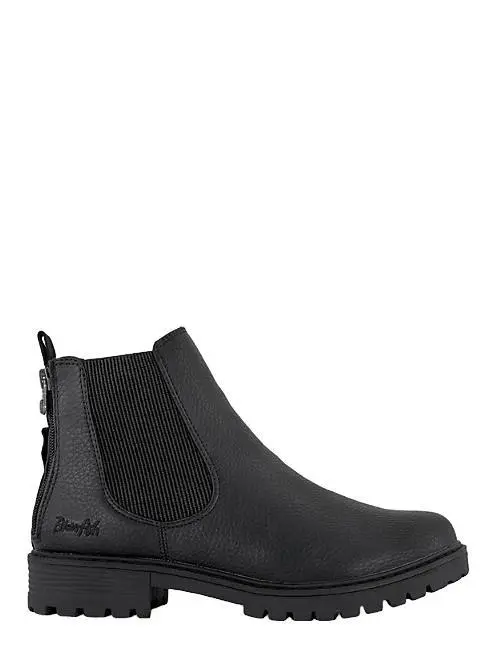 BLOWFISH MALIBU Raffal Faux-leather Chelsea Boots - Black Tumbled