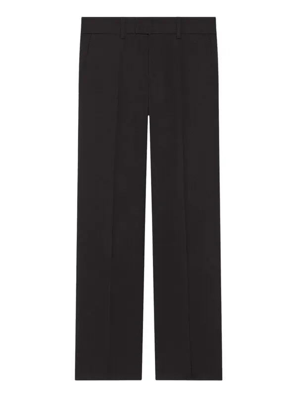 COURREGES Wool Tailored Pants - Black