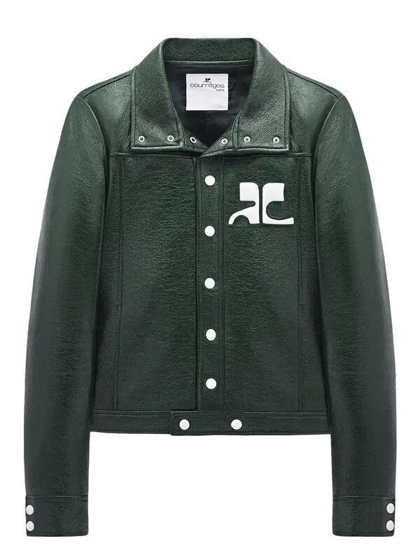COURREGES Re-edition Vinyl Jacket - Green