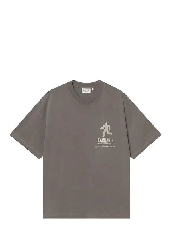 Carhartt Work In Progress Short-sleeve Distance T-shirt - Grey