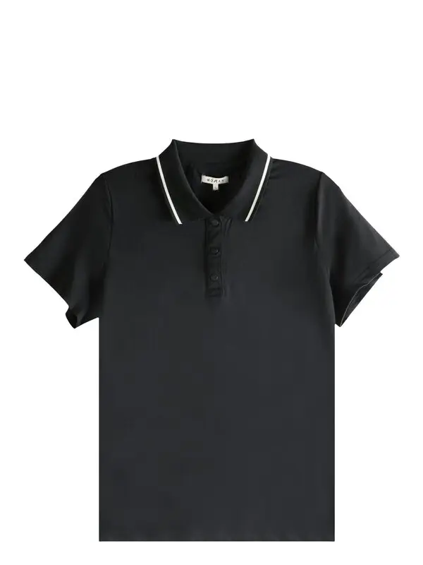 MALBON Paloma Polo Shirt - Black