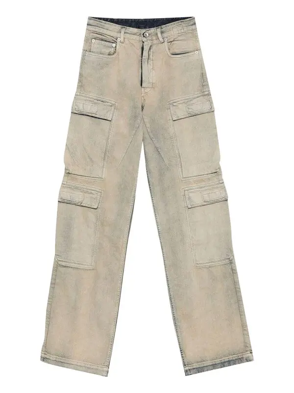 Rick Owens Double Cargo Jeans - Grey