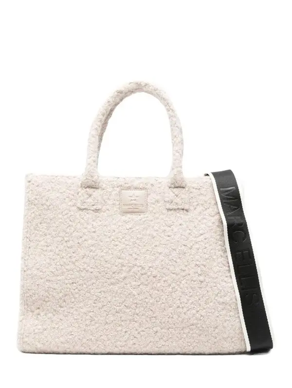 MARC ELLIS Faux-fur Tote - Beige