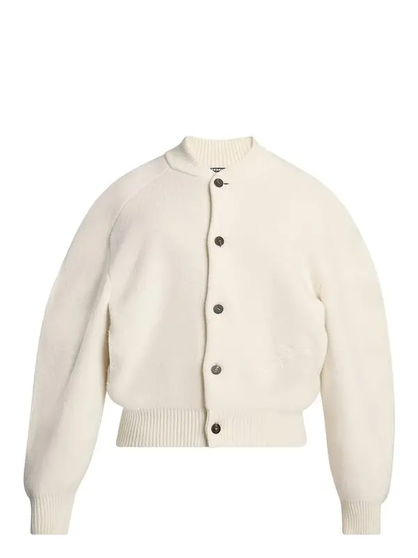 Jacquemus Wool Oversized Cardigan - White