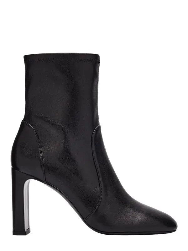 STUART WEITZMAN Babette Leather Booties - Black