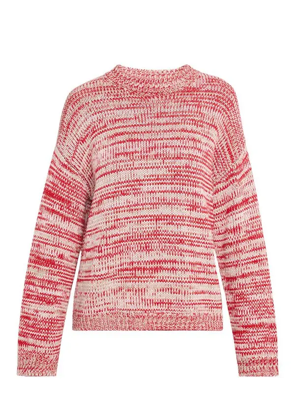 Fabiana Filippi Oversized Crewneck Wool-blend Sweater - Betulla Lacca Rosa Quarzo
