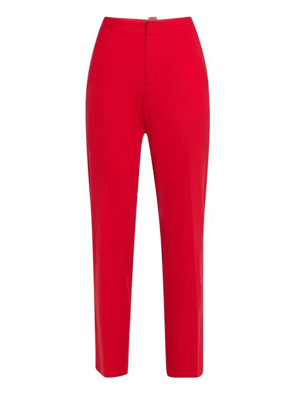Fabiana Filippi Cropped Slim-fit Donegal Tweed Trousers - Lacca