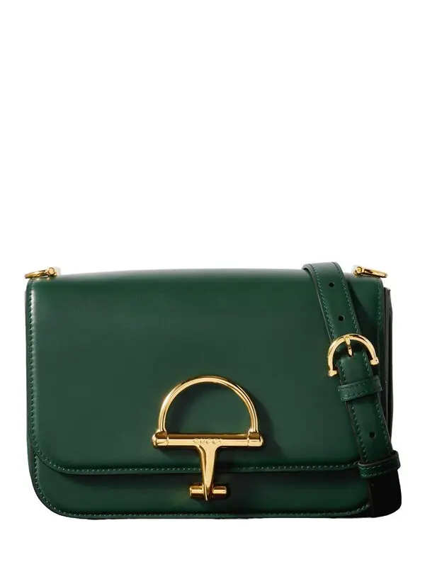 Gucci Siena Leather Shoulder Bag - Green