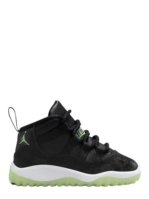 JORDAN 11 Retro Sneakers - Black/barely Volt/dark Raisin