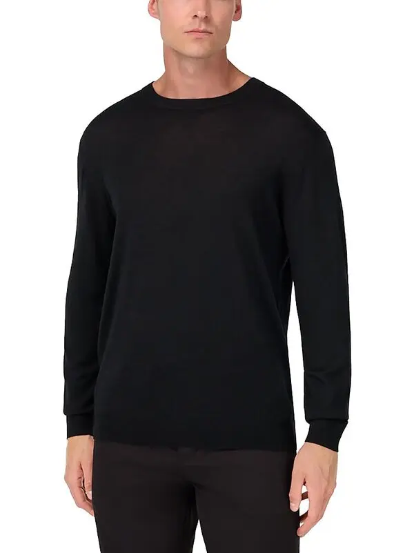 Boggi Milano Superfine Merino Wool Sweater - Black