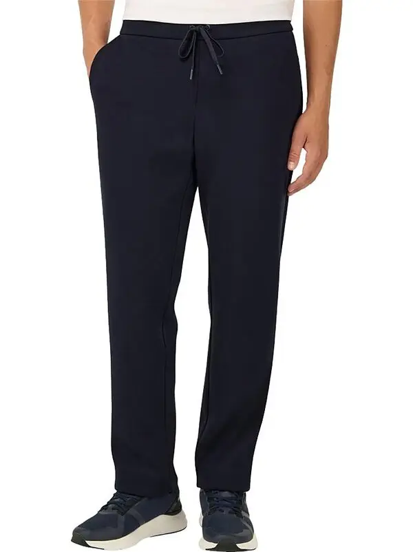 Boggi Milano Mixed Scuba Jogger Pants - Navy Blue