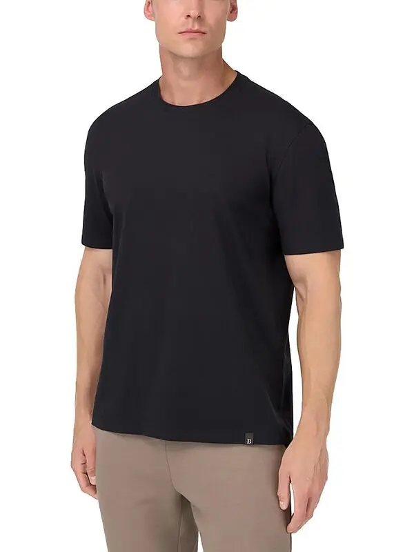 Boggi Milano Tee In Stretch Supima Cotton - Charcoal