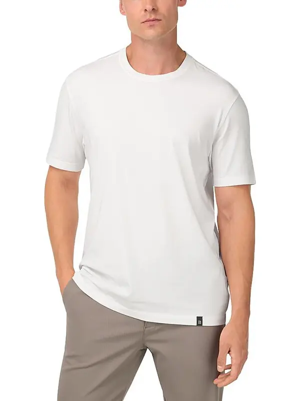 Boggi Milano Tee In Stretch Supima Cotton - White