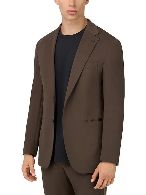 Boggi Milano B-tech Stretch Nylon Blazer - Brown