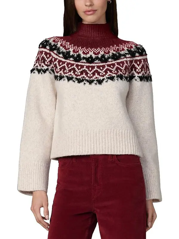 Joe's Jeans The Celeste Fair Isle Sweater - Syrah Multi