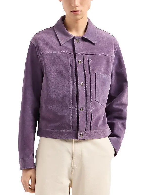 Emporio Armani Trucker Jacket - Purple