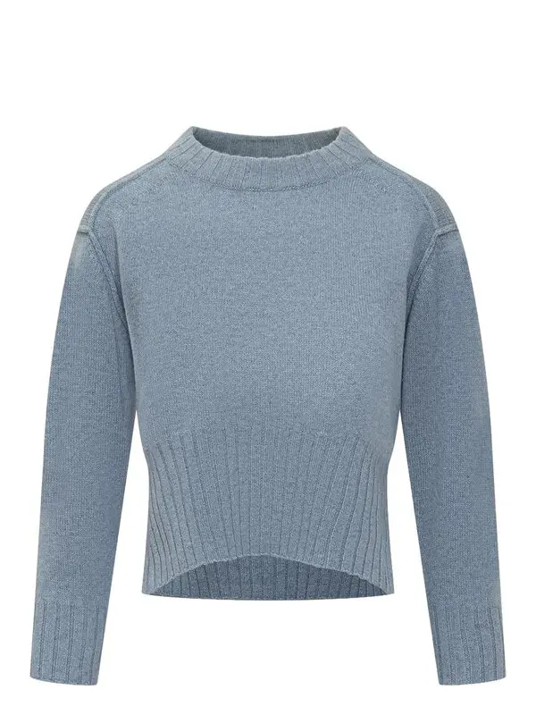 Loulou De Saison Crew Neck Cashmere Sweater - Blue