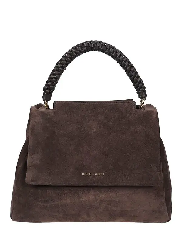 ORTIGNI Sveva Medium Shoulder Bag - Brown