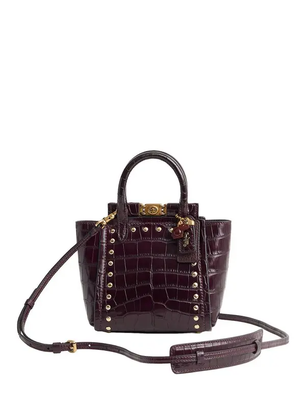COACH® Upcrafted Troupe Tote 16 In Alligator - Brass/bordeaux