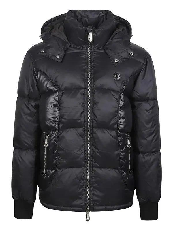 Philipp Plein Short Down Jacket - Black