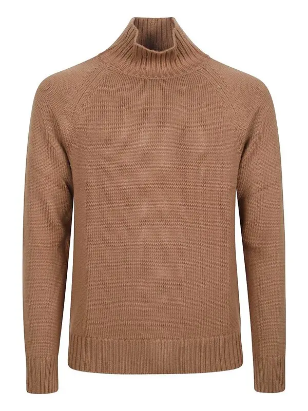 Eleventy Turtleneck Sweater - Brown